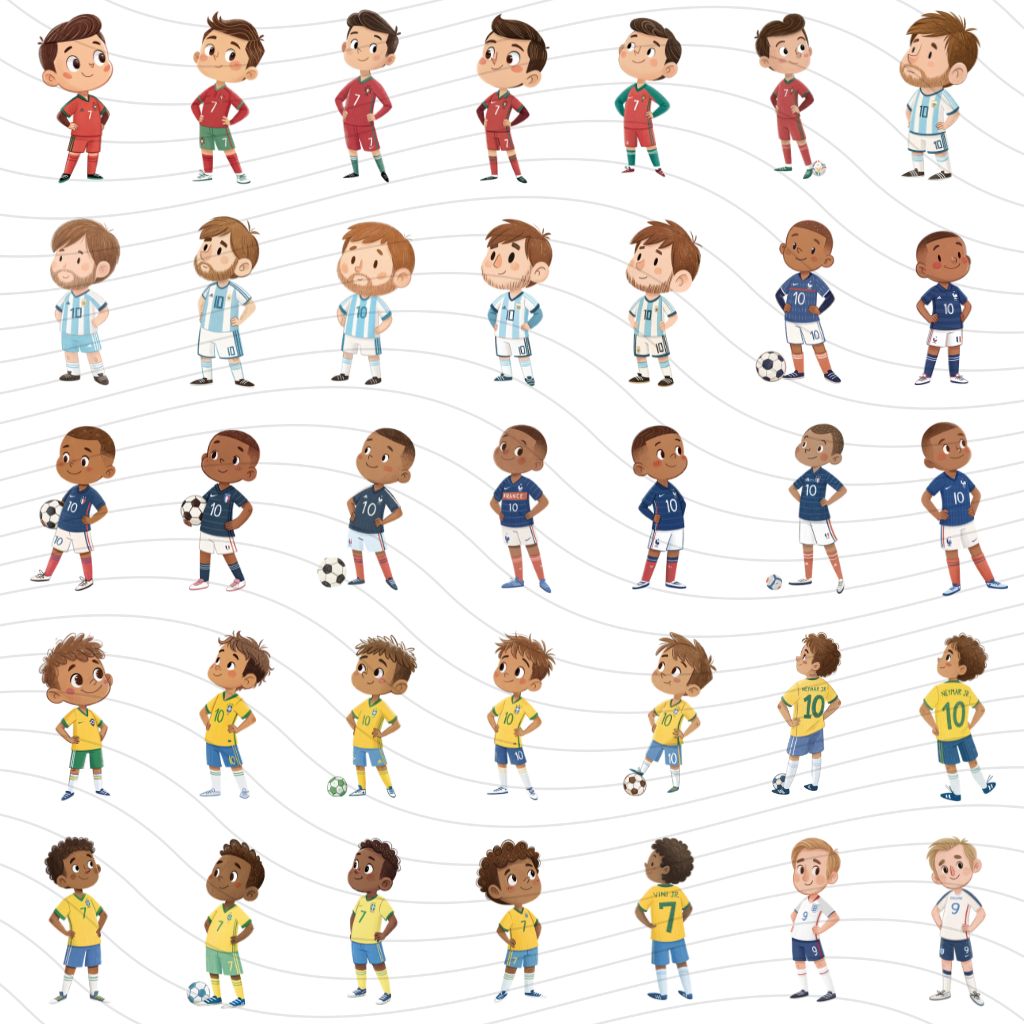 Kit Digital Copa Mundial de Futebol – Cliparts, Papéis Digitais e Font