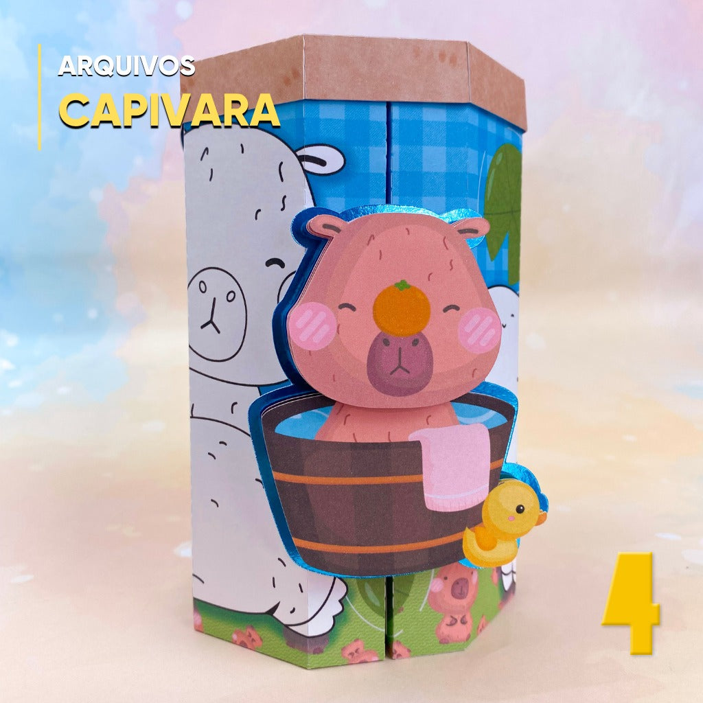 Caja de Actividades Capibara – Archivo Digital para Recorte