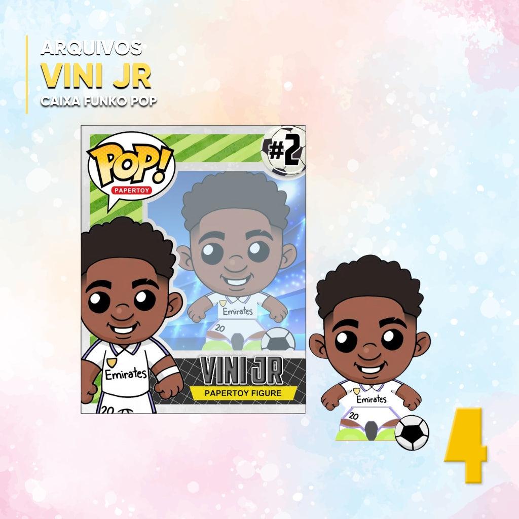Caixa Funko Pop Vinicius Junior - Arquivo Digital para Recorte