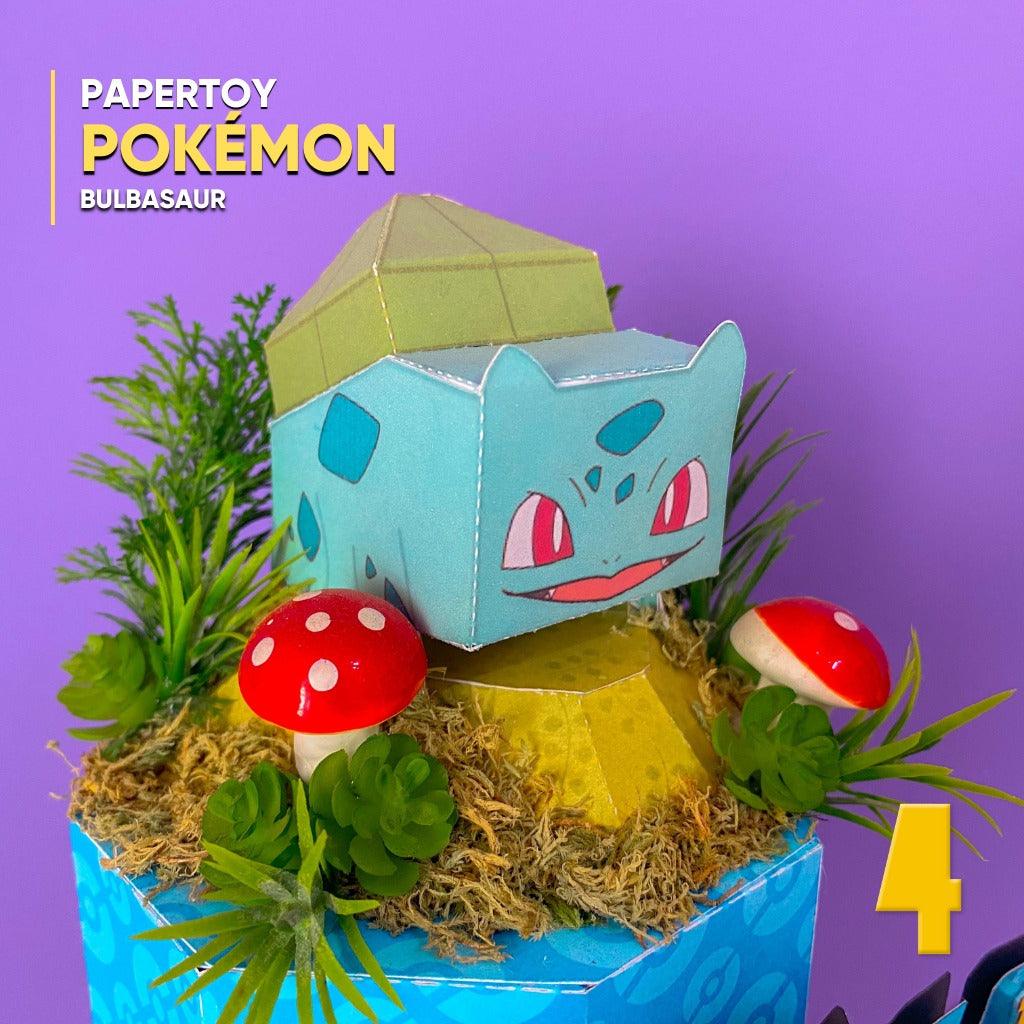Papertoy Bulbasaur - Archivo Digital para Recorte