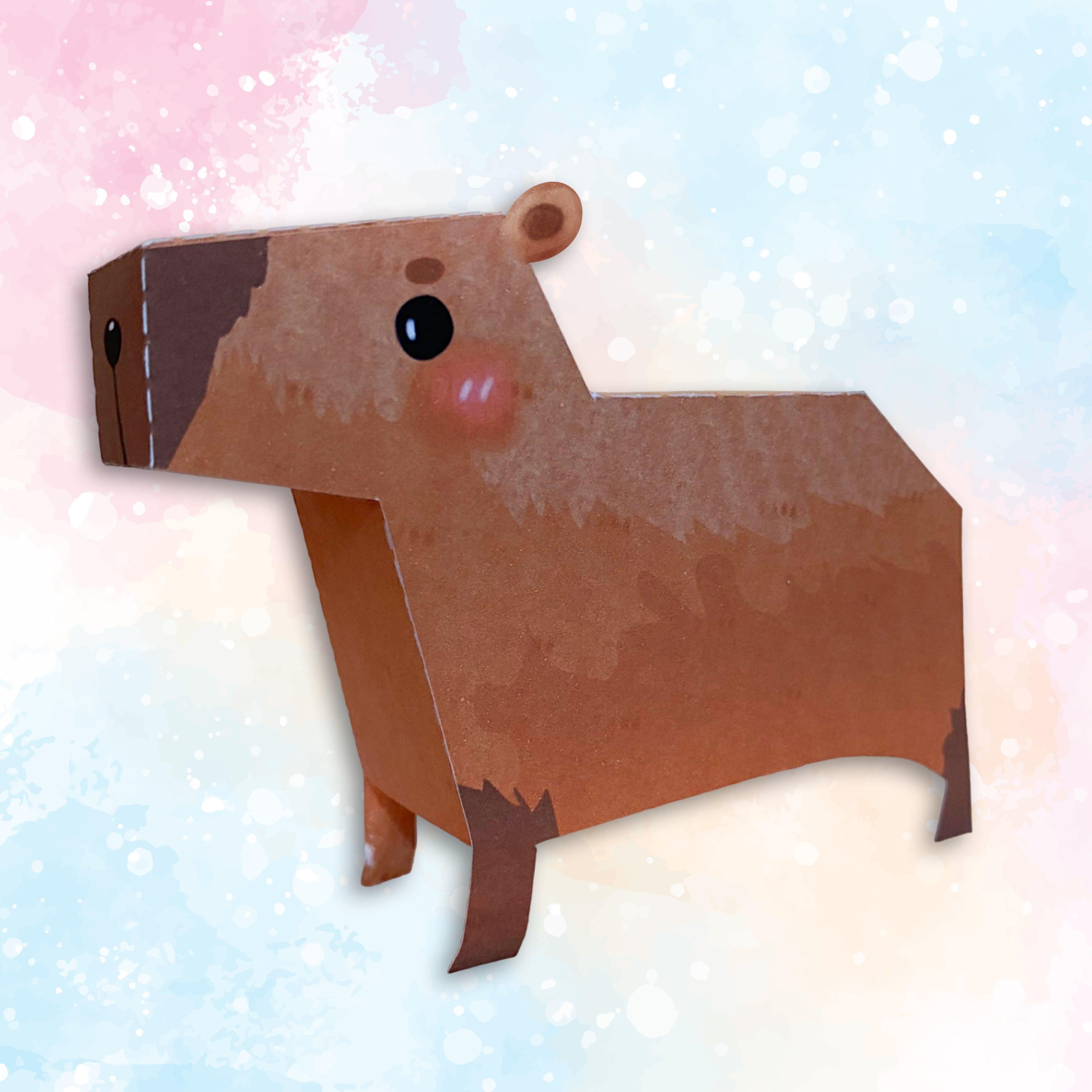 Papertoy Capivara - Arquivo Digital para Recorte